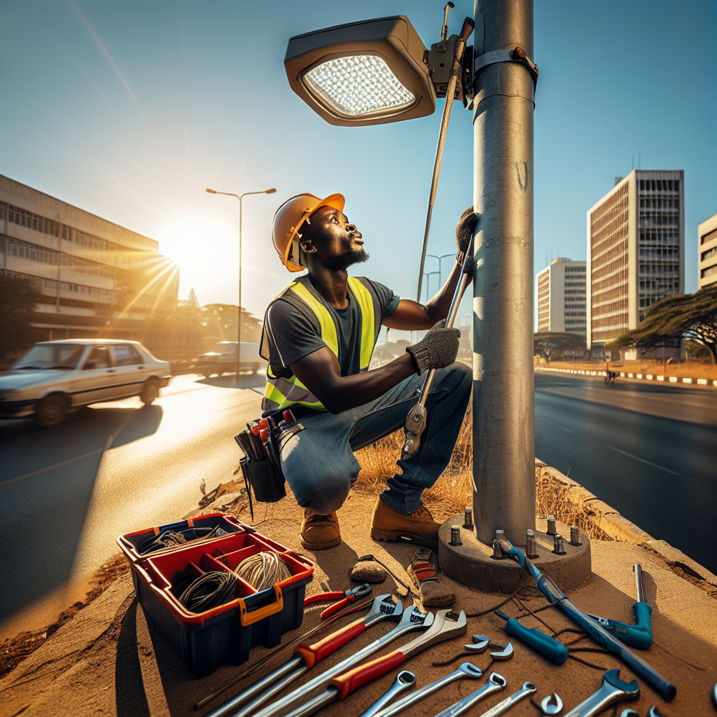 Streetlight installation service Zimbabwe – Maricho