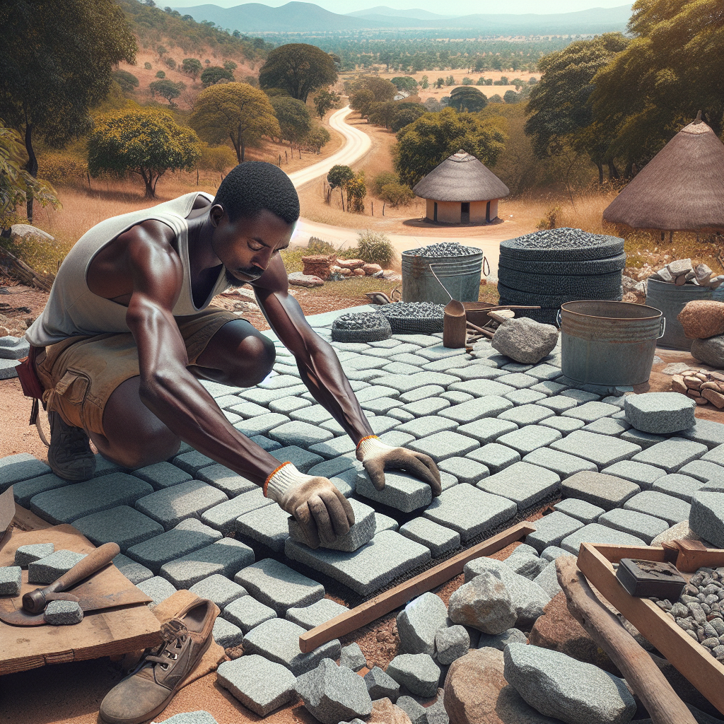 Driveway cobblestone installation service Zimbabwe – Maricho